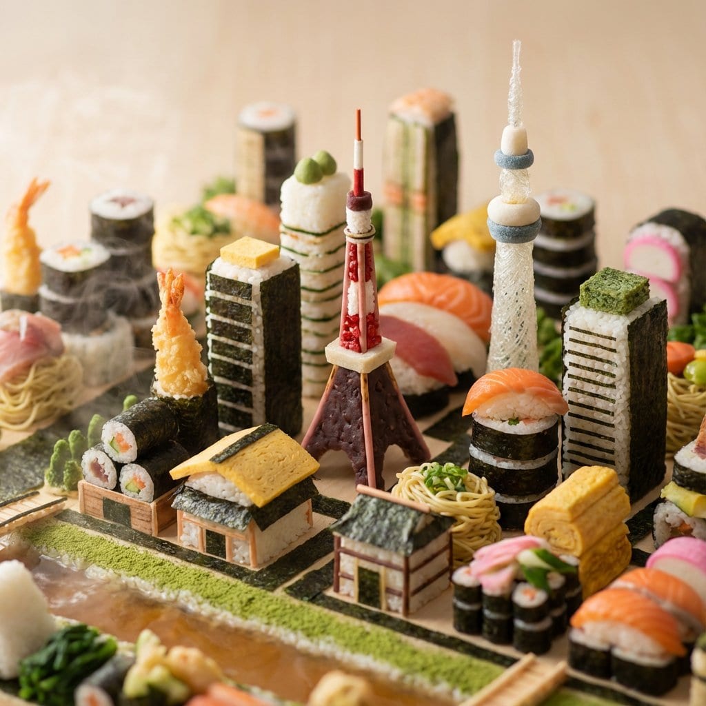 Edible Cityscape Diorama (Double Inference) 免費生成器 - Nano-banana-pro AI ...